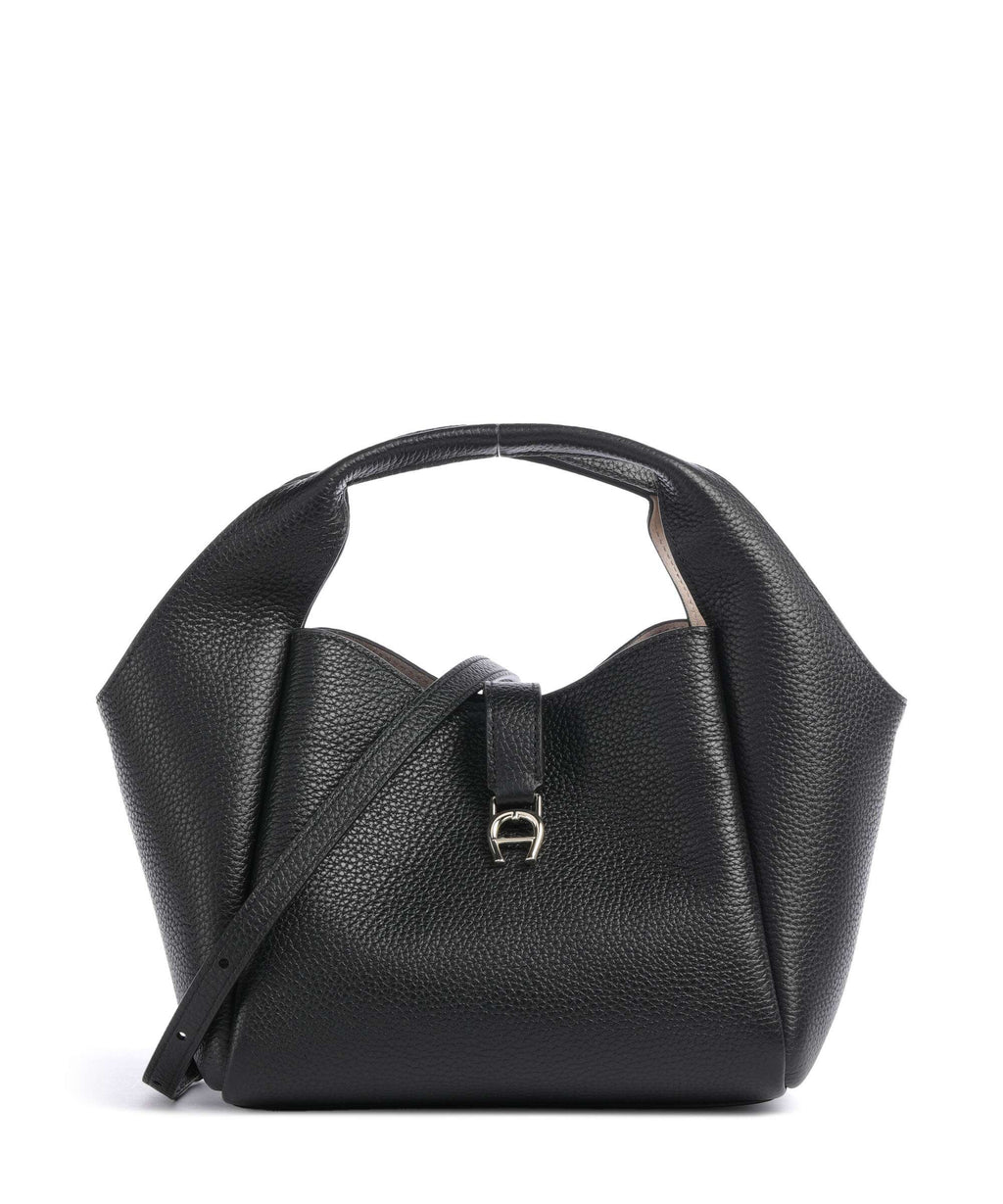 Aigner Zaira S Käsilaukku rakeinen nahka black - 136656-0002 – WARDOW